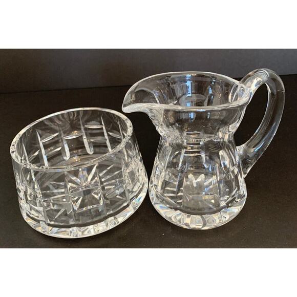 Crystal Clear | Dining | Vintage Heavy Crystal Creamer And Sugar Set ...